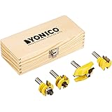 Yonico 12335 3 Bit Raised Panel Cabinet Door Router Bit Set, Ogee Rail ...