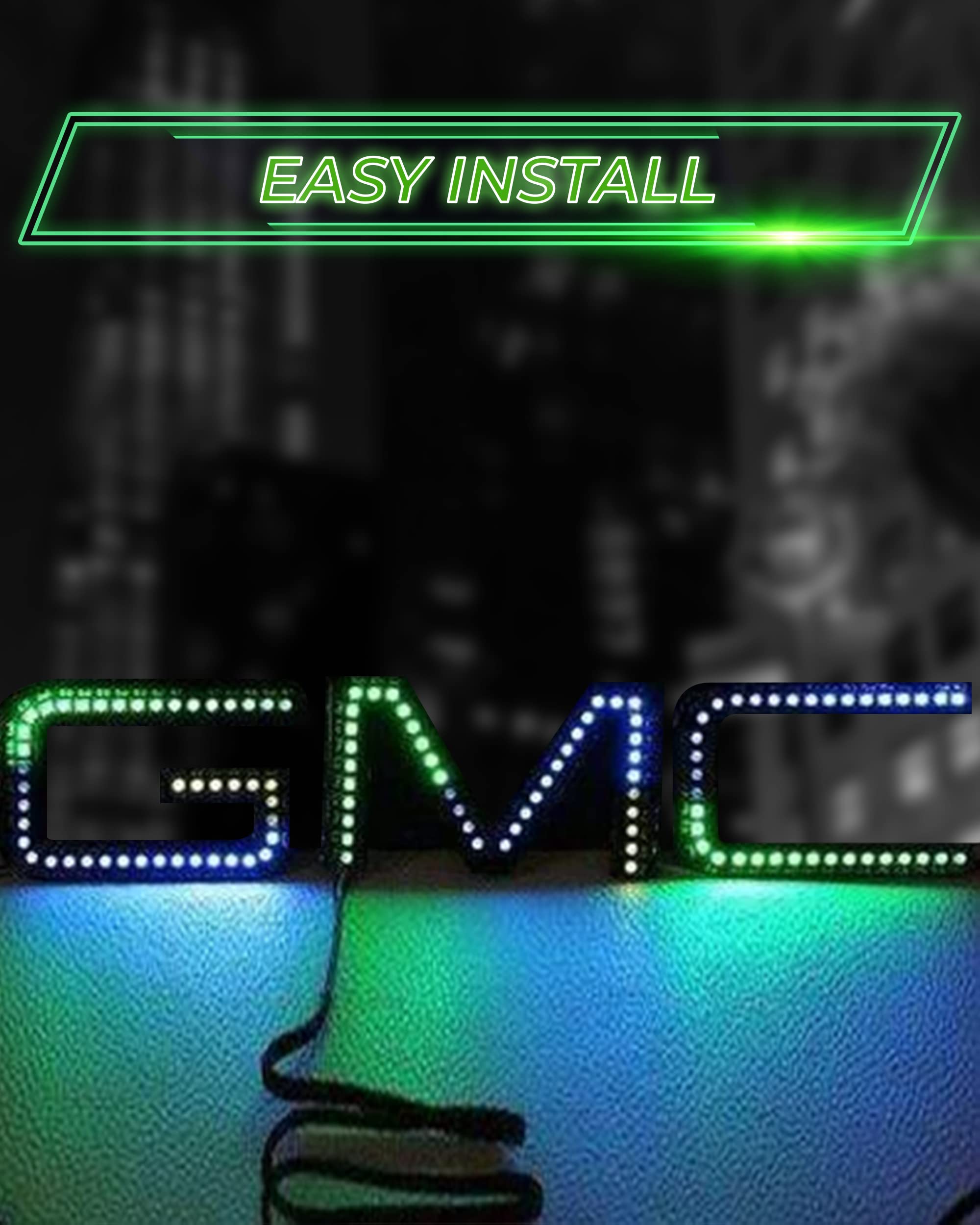 Mua Multicolored LED Logo to fit GMC Front Emblem - Illuminated Truck ...