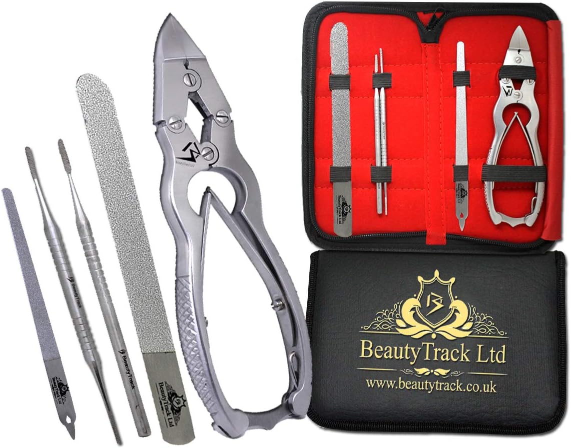 BeautyTrack Professional Podiatry Kit for thick toenails – Stainless ...
