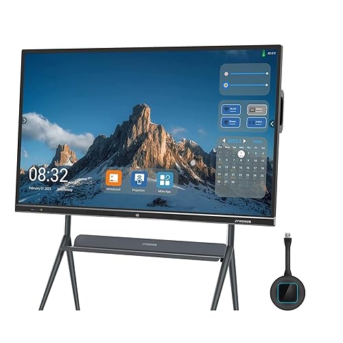 75 inch Interactive Whiteboard, 4K UHD Smartboard Touchscreen Display, Smart Whiteboard with ...
