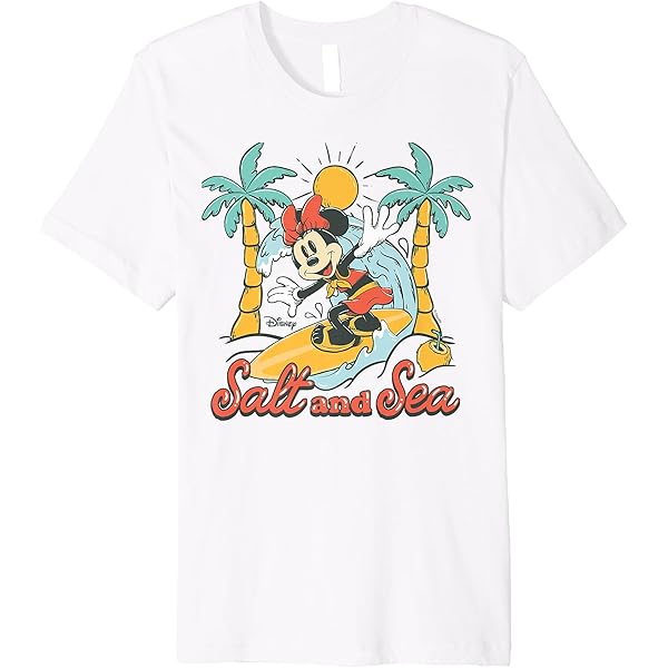 Minnie Mouse Surfing Sea