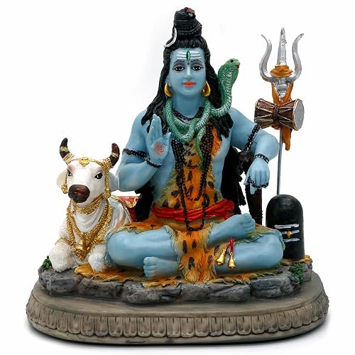 alikiki Indian God Lord Shiva Statue - Gifts for Indian Hindu 6.7" H ...