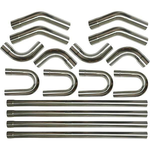 Universal Custom Exhaust Tubing Mandrel Bend Pipe Straight, 42% OFF