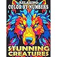 Amazon.com: Relaxing Color by Numbers Stunning Creatures: An Adult ...