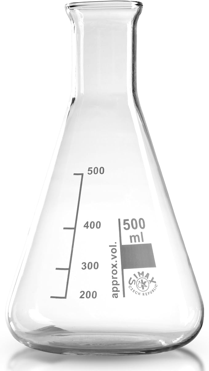 Erlenmeyer de 500 ml en verre de laboratoire (3.3) et de borosilicate ...