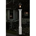 Amazon.com : Madison 5"x5" Vinyl Lamp Post, White : Landscape Torch ...