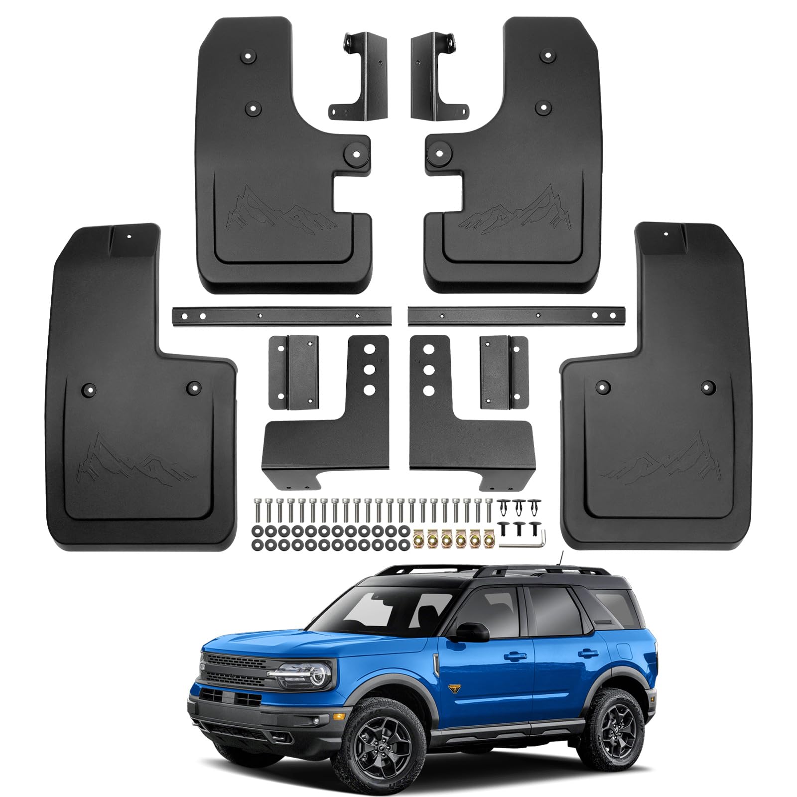 OUSUWO Mud Flaps Splash Guards Compatible with 2021 2022 2023 2024 Ford ...