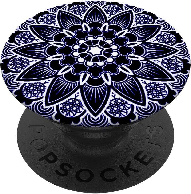 Amazon.com: Royal Blue Flower PopSockets PopGrip: Swappable Grip for ...