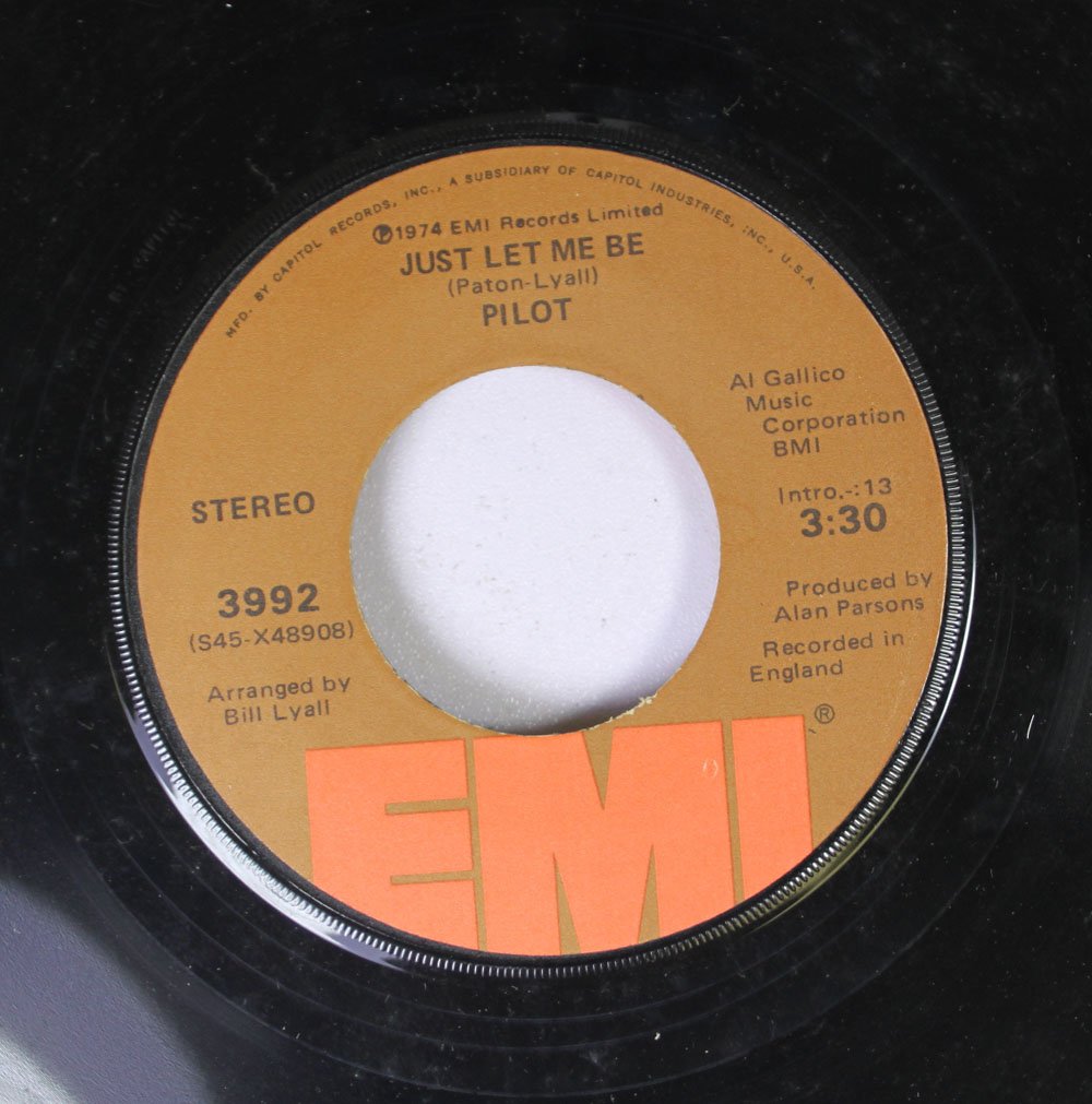 Pilot, Billy Lyall, David Paton - PILOT 45 RPM JUST LET ME BE / MAGIC ...