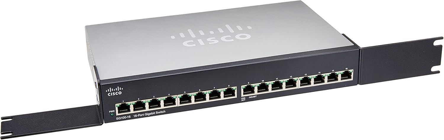 Switch (SG100-16) CISCO 16 puertos: Amazon.com.mx: Electrónicos