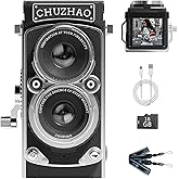 Amazon.com: CHUZHAO Vintage Mini Digital Camera, Portable TLR Style ...