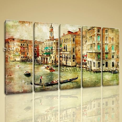 Italy Landscape Abstract Wall Art Contemporary Painting Giclee Print On ...