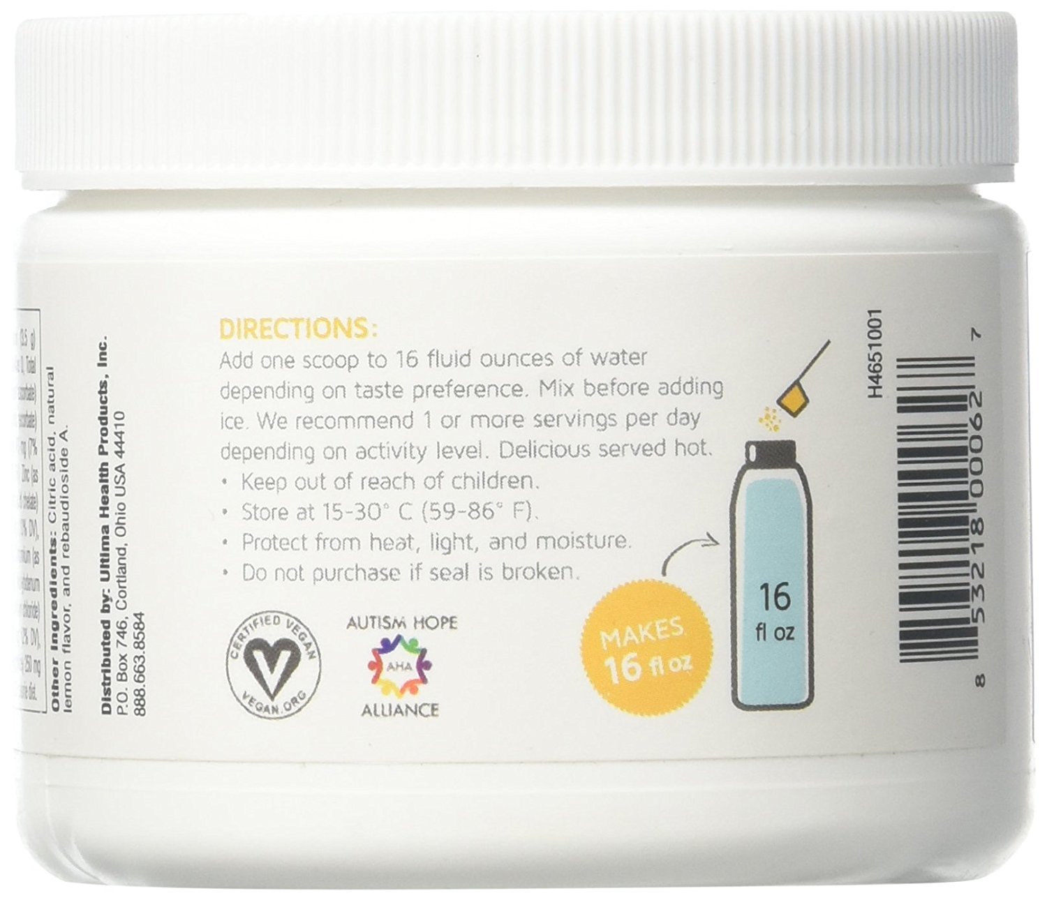 Ultima Replenisher Electrolyte Powder New Formula