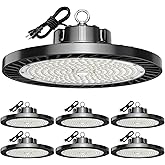 HYPERLITE UFO LED High Bay Light: 6-Pack 150W Highbay LED Shop Lights with 6ft Plug - IP65 LED ...