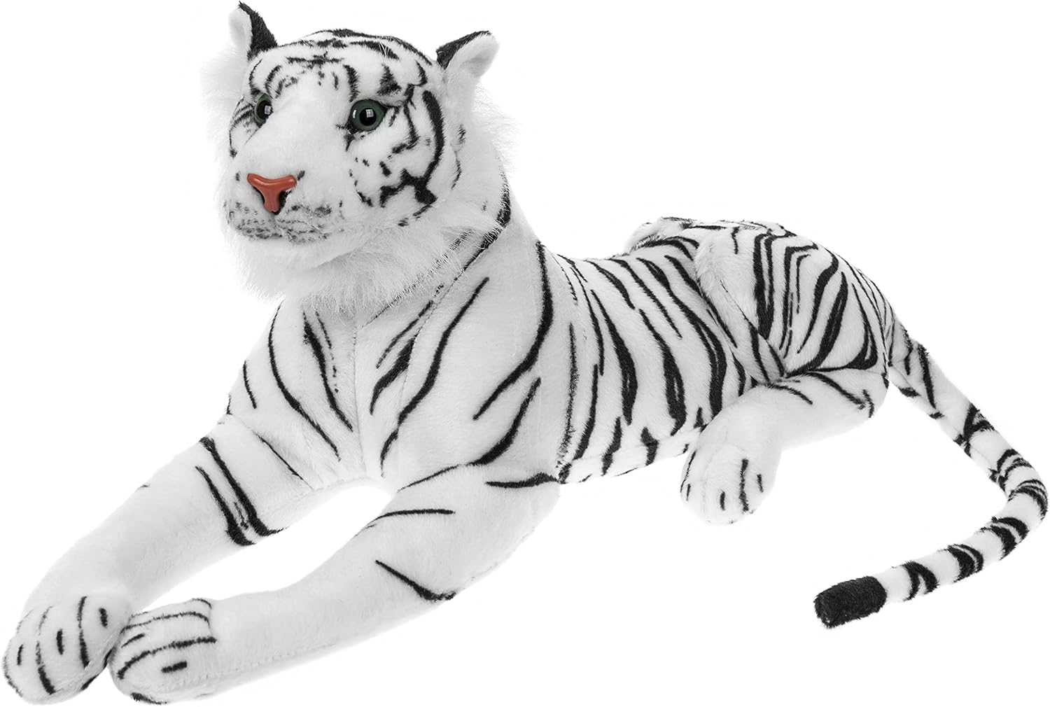 Cuddle Crew – Moulded Head White Tiger Plush Toy, Plush White Tiger ...