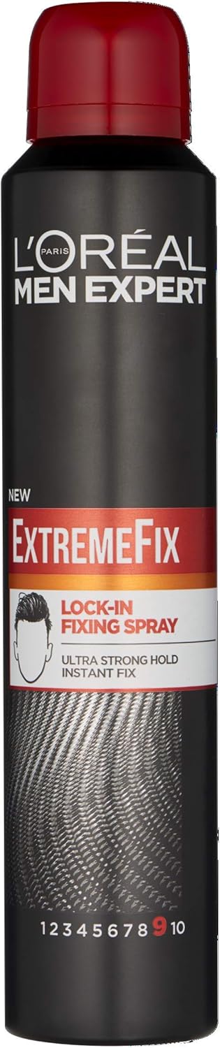L'Oreal Men Expert Men's Hair Spray, Extreme Fix Lock-In Fixing Spray ...
