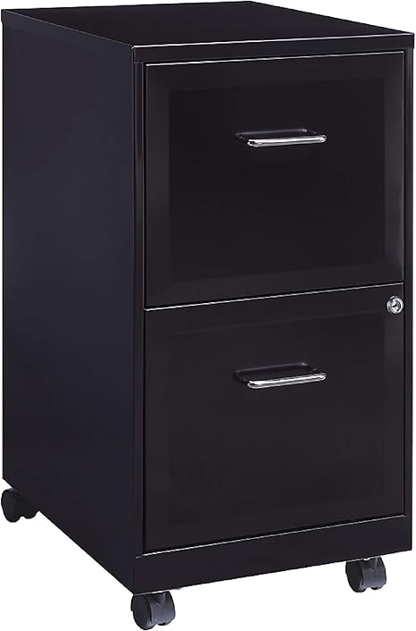 STAPLES 2-Drawer Vertical Locking File Cabinet (Black, Sold as 1 Each ...