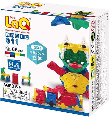 Amazon | ラキュー (LaQ) ベーシック011/体験パック立体(Basic 011) | おもちゃ | おもちゃ