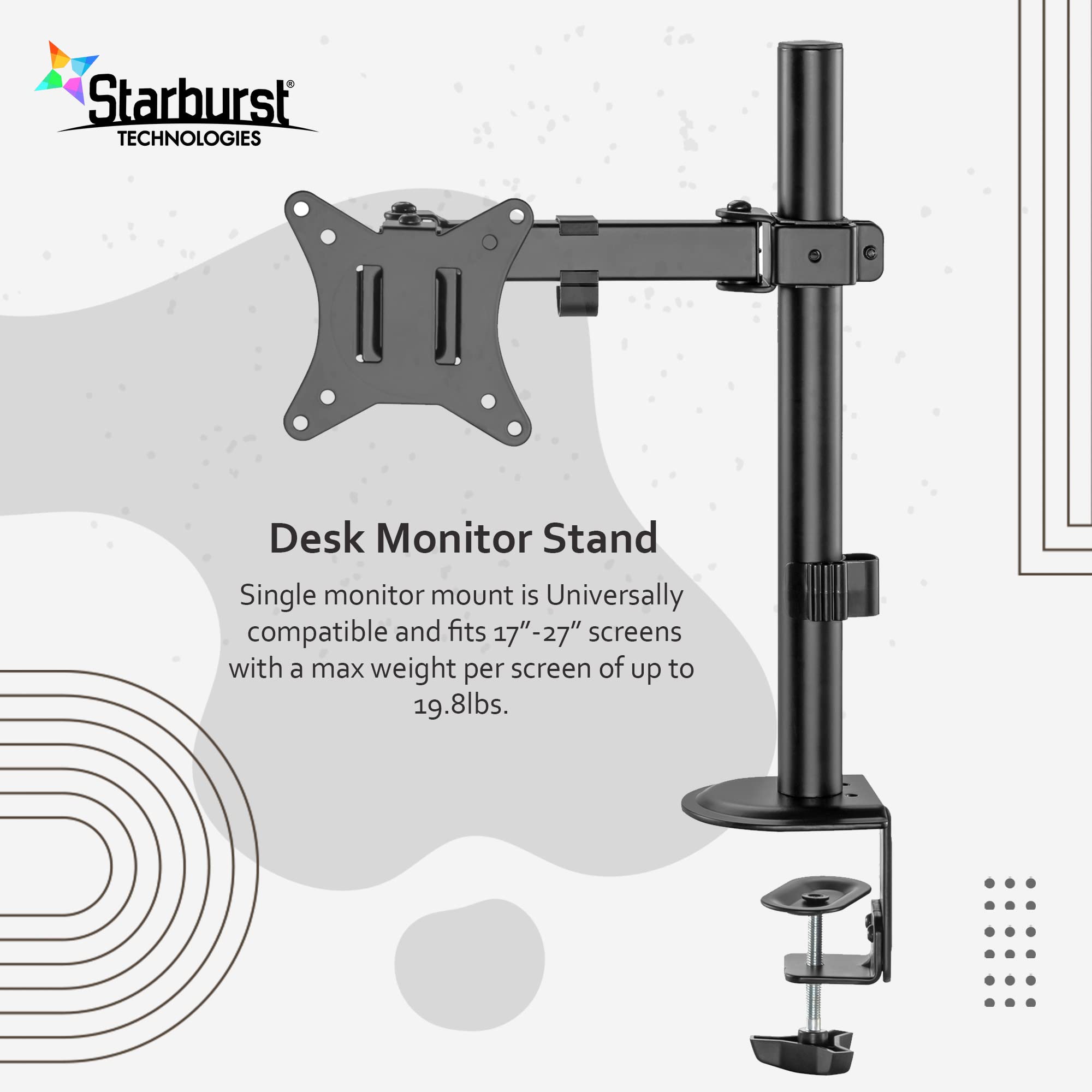 Mua Starburst Technologies Flexion Series Desk Mount Monitor Stand ...
