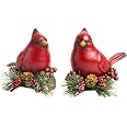 Amazon.com: Bechivie Cardinal Christmas Decorations, Resin Red Cardinal ...