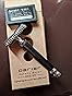Parker 26C - Black Handle Three Piece OPEN COMB Double Edge Safety Razor & 5 Premium Double Edge ...