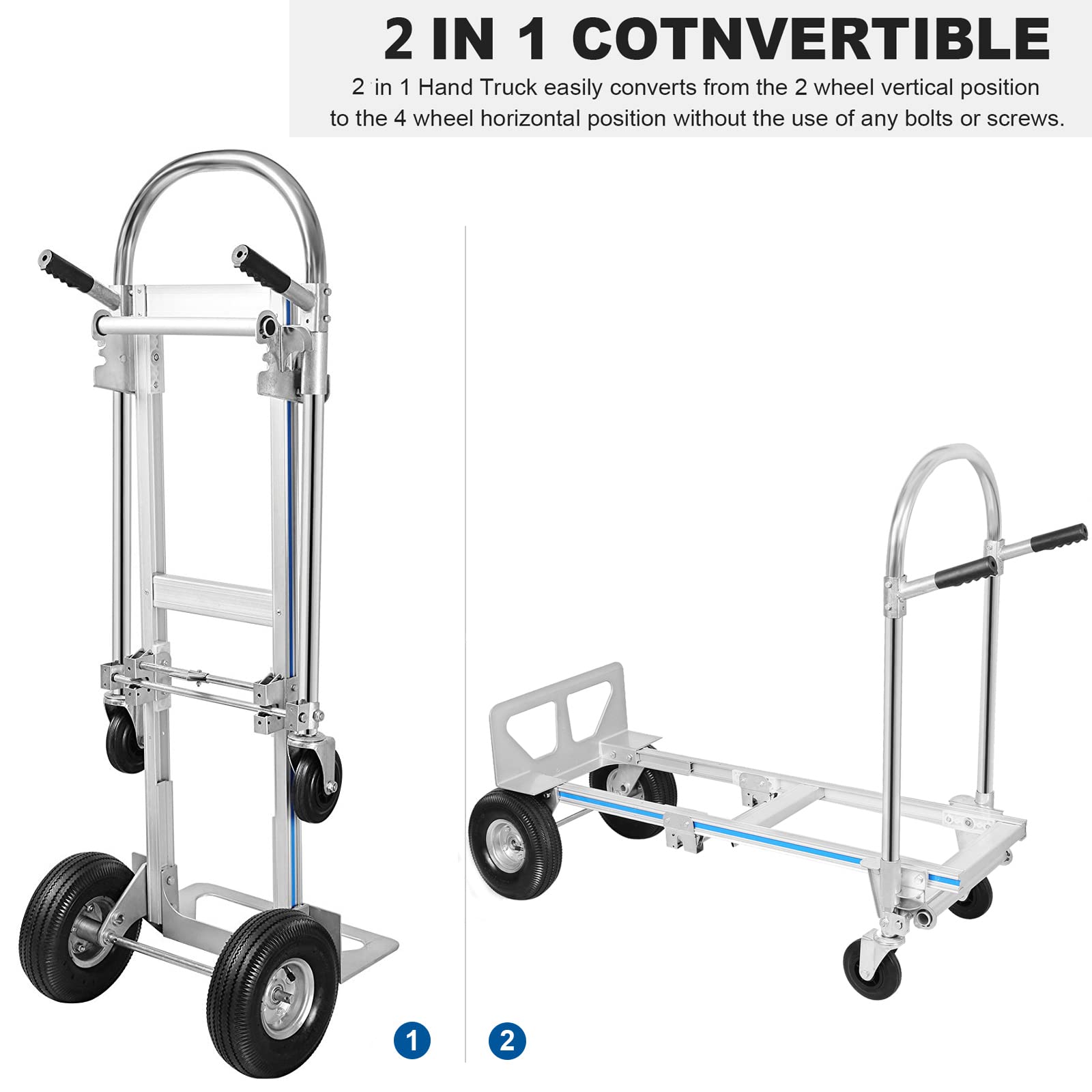 Mua TOPDEEP 2 in 1 Aluminum Hand Truck, Industrial Convertible Hand ...