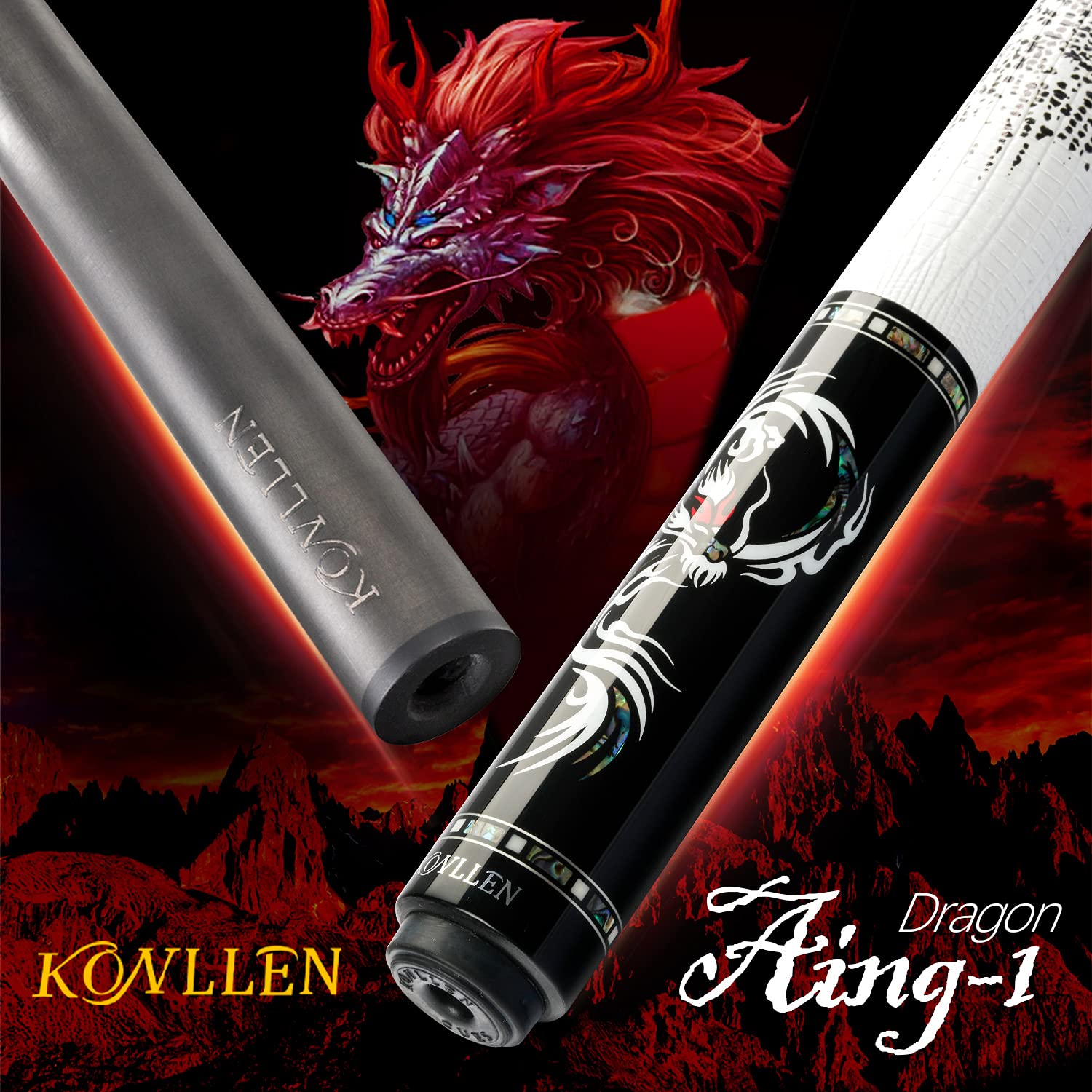 Mua KONLLEN Carbon Fiber Pool Cue Stick Low Deflection Hand-Made Inlay ...
