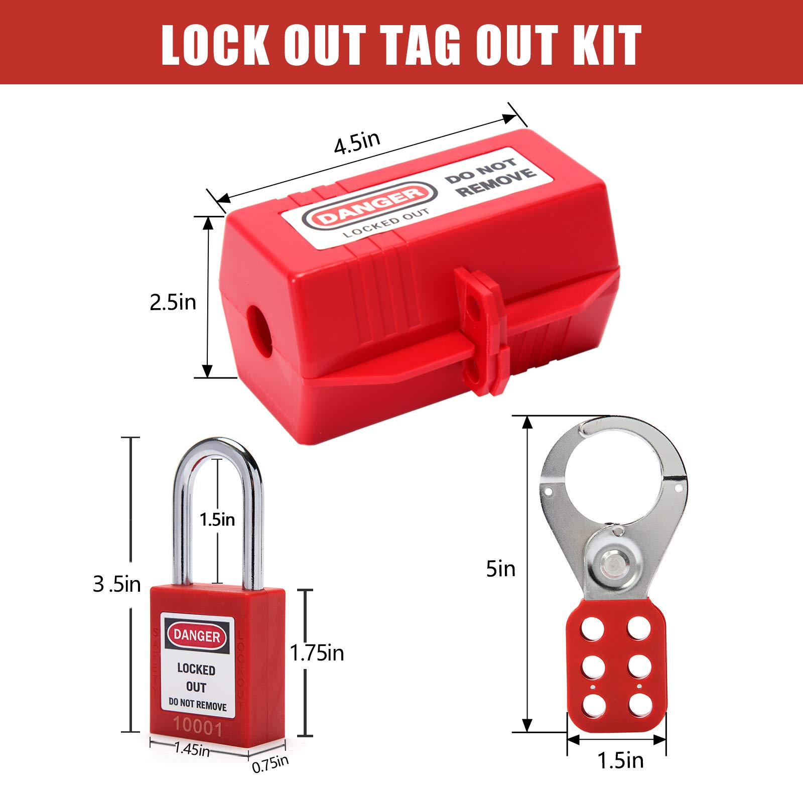 Mua Breaker Lockout Tagout Kit Electrical - Loto Safty Padlock Set Loto ...