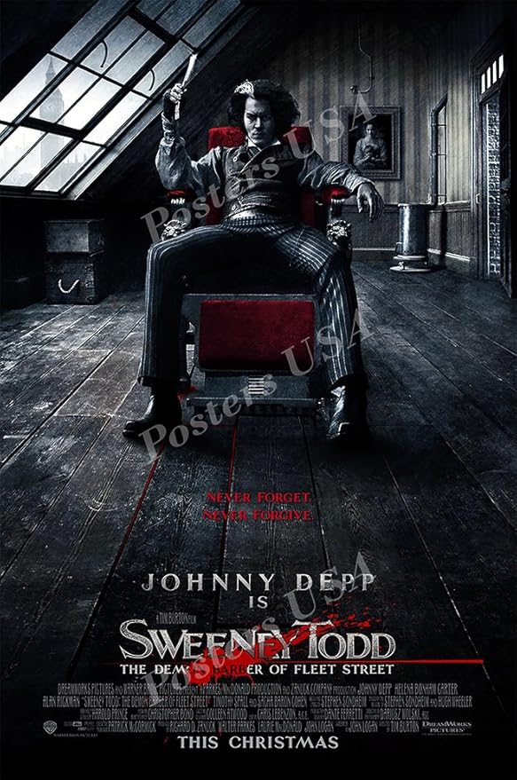 Amazon.com: Posters USA - Sweeney Todd Movie Poster GLOSSY FINISH ...