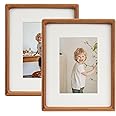 Amazon.com - DECOCIAGA 8x10 Picture Frame Set of 2 Natural Wood Photo ...