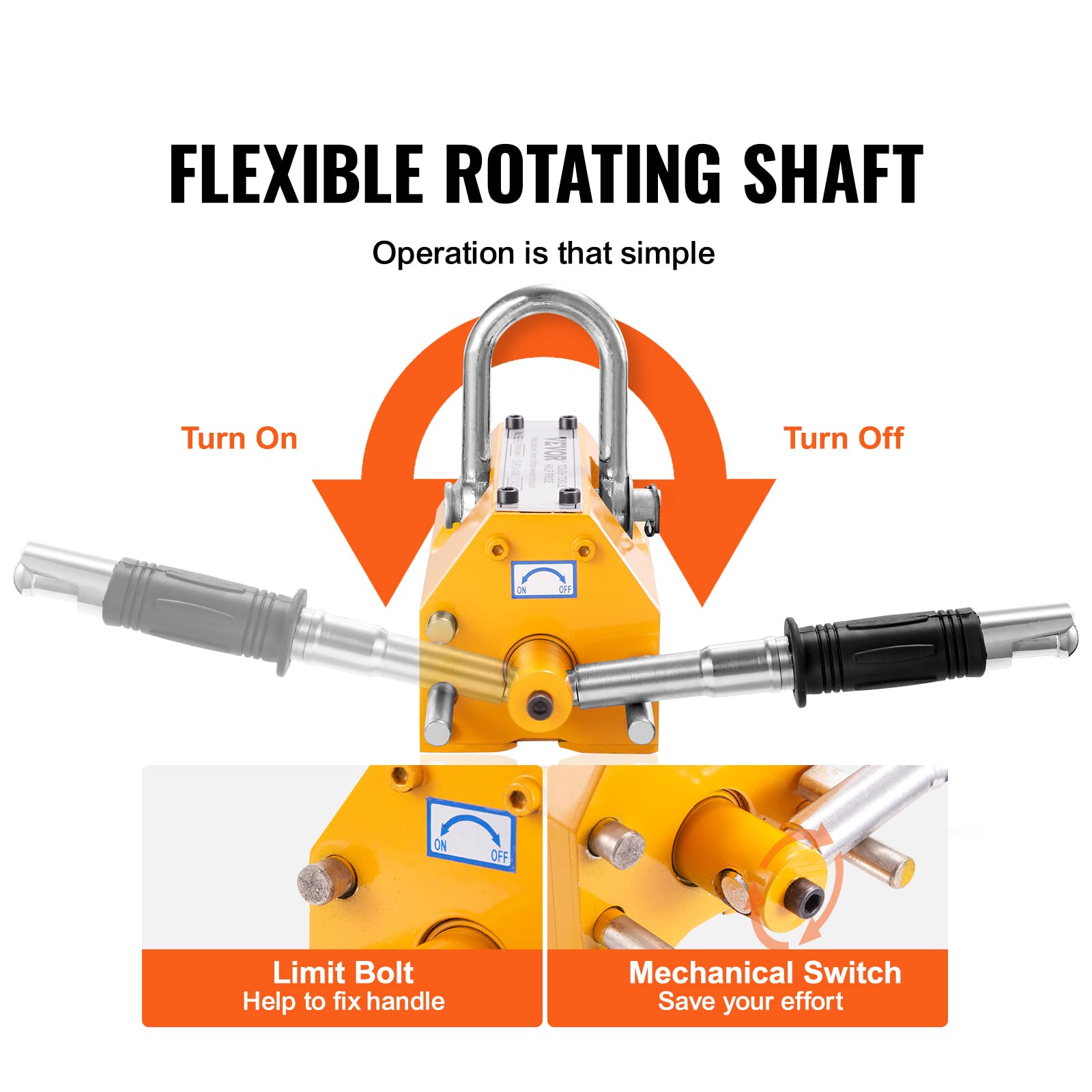 Mua VEVOR Magnetic Lifter, 880 lbs/400 kg Pulling Capacity, 2.5 Safety ...