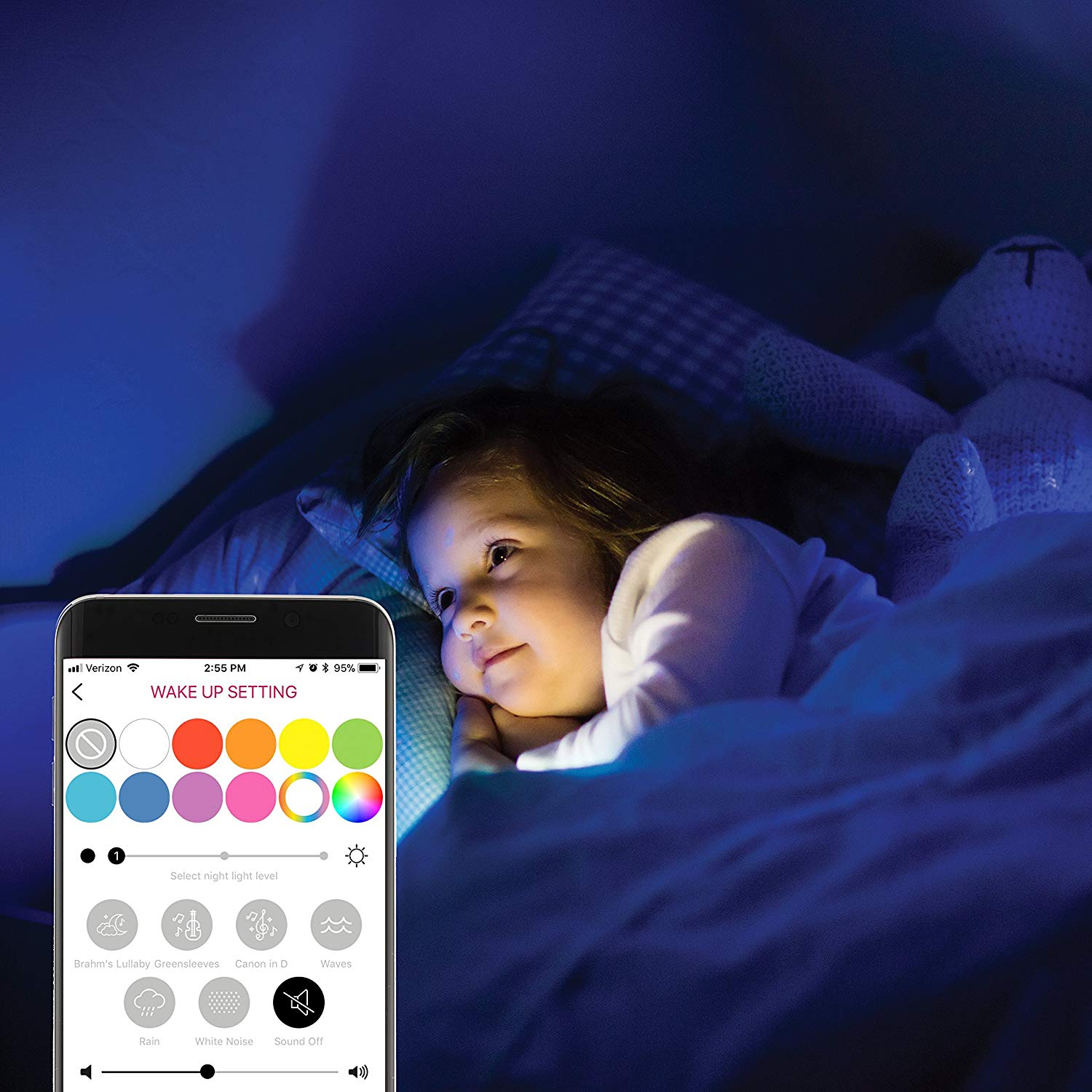 Watch Alexa Enabled Smart Sound Soother with Multi-Color Night Light ...