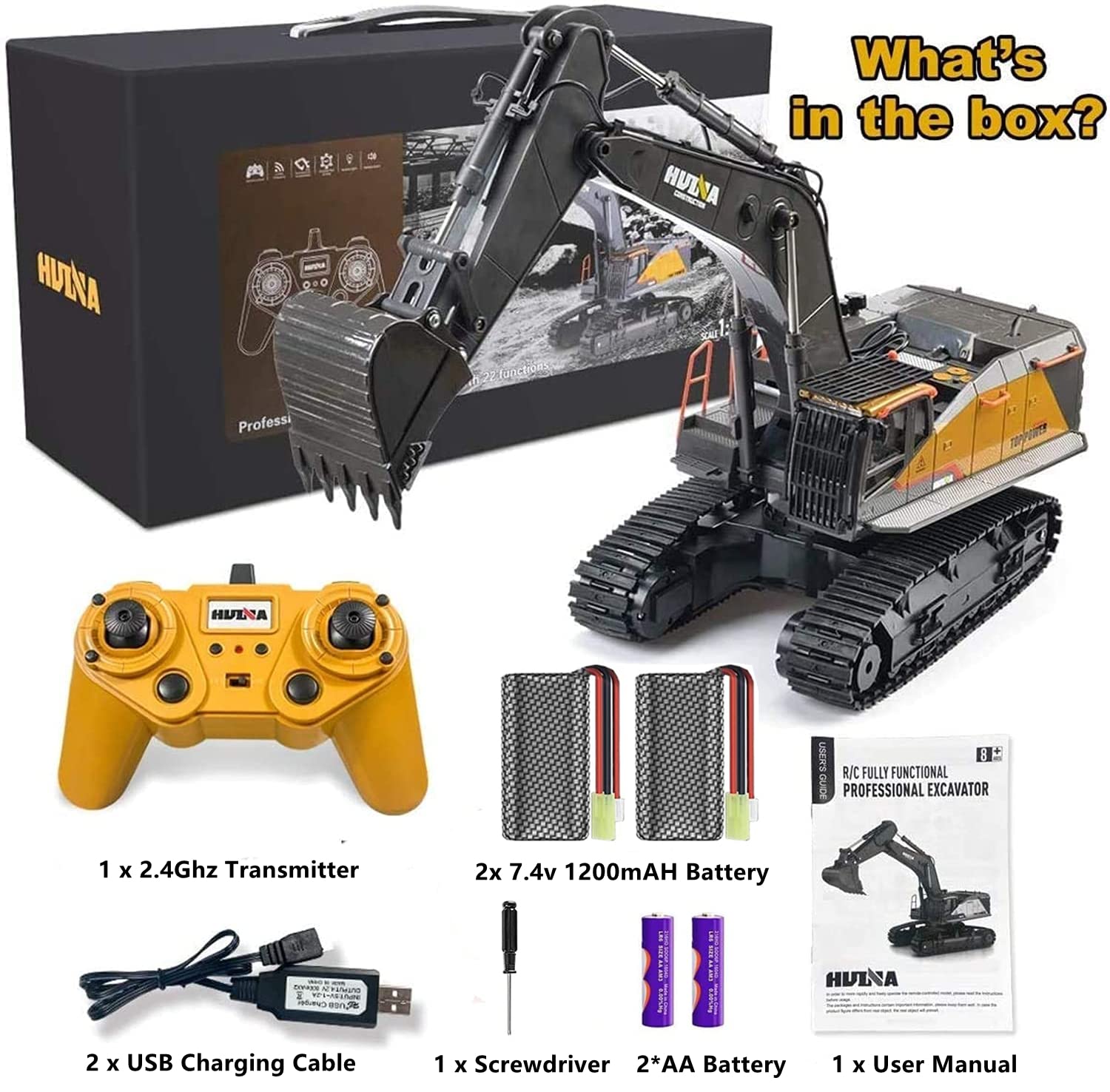 Mua Remote Control Excavator Toy 1/14 Scale RC Excavator, 22 Channel ...