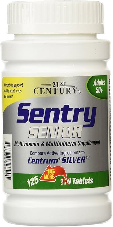 Amazon.com: 21st Century Sentry Senior 50+ Tablets 100 Ct (2 Pack ...