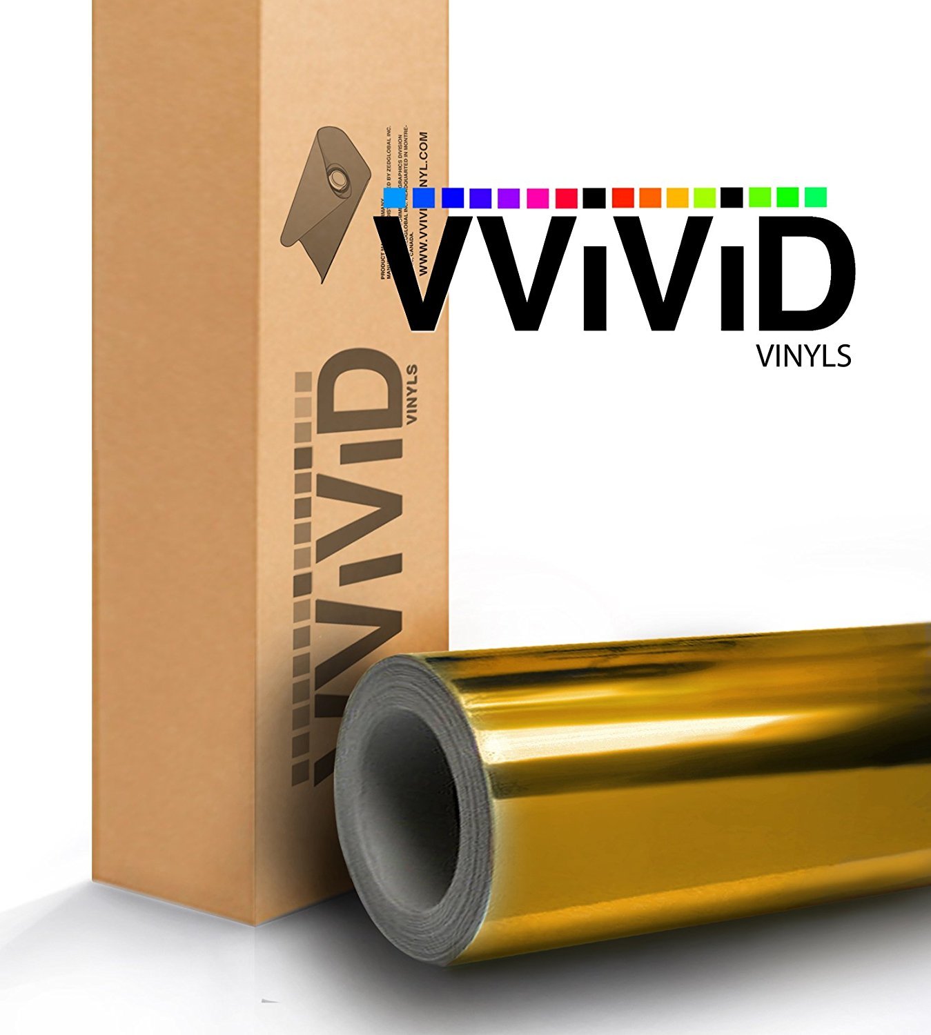 Mua VViViD Gloss Chrome Gold Vinyl Wrap Adhesive Film 12 Inches x 24 ...