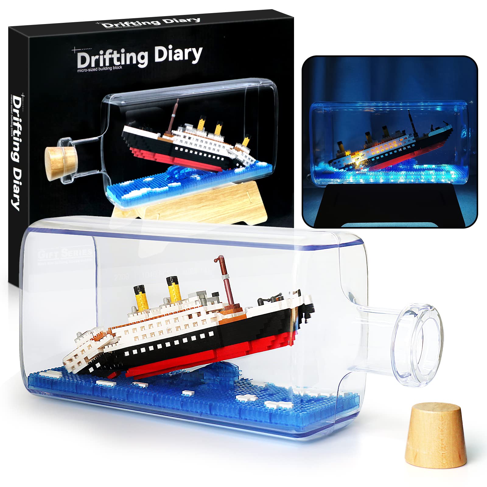 Mua Vziimo Titanic Ship in a Bottle Building Set with Display Case ...