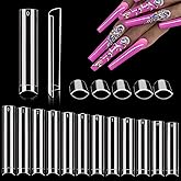 Amazon.com: XXXL No C Curve Square Nail Tips, 600PCS Clear Nail Tips ...