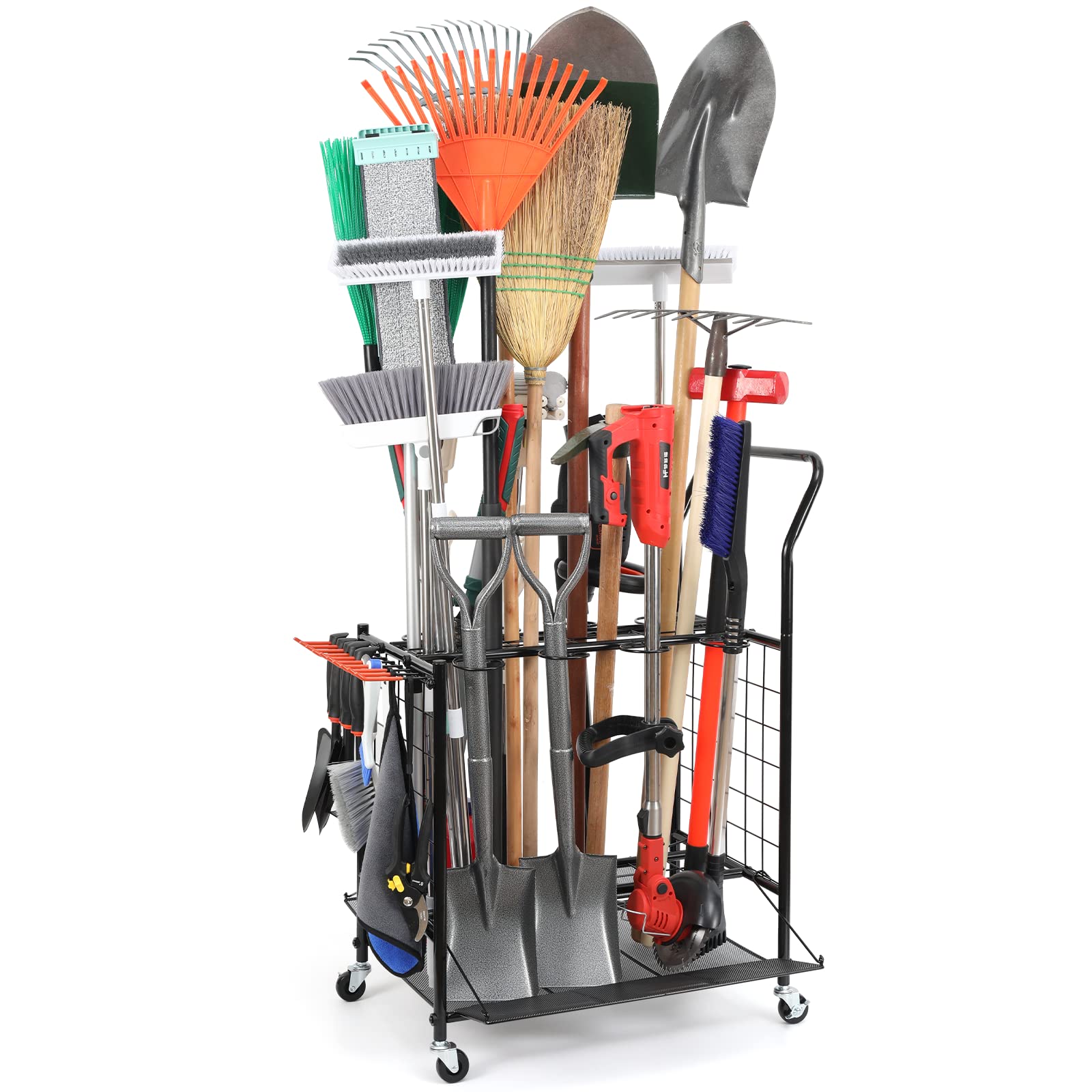 Garden Tool Storage Organizer, Yard Tool Storage for Garage, Shed ...