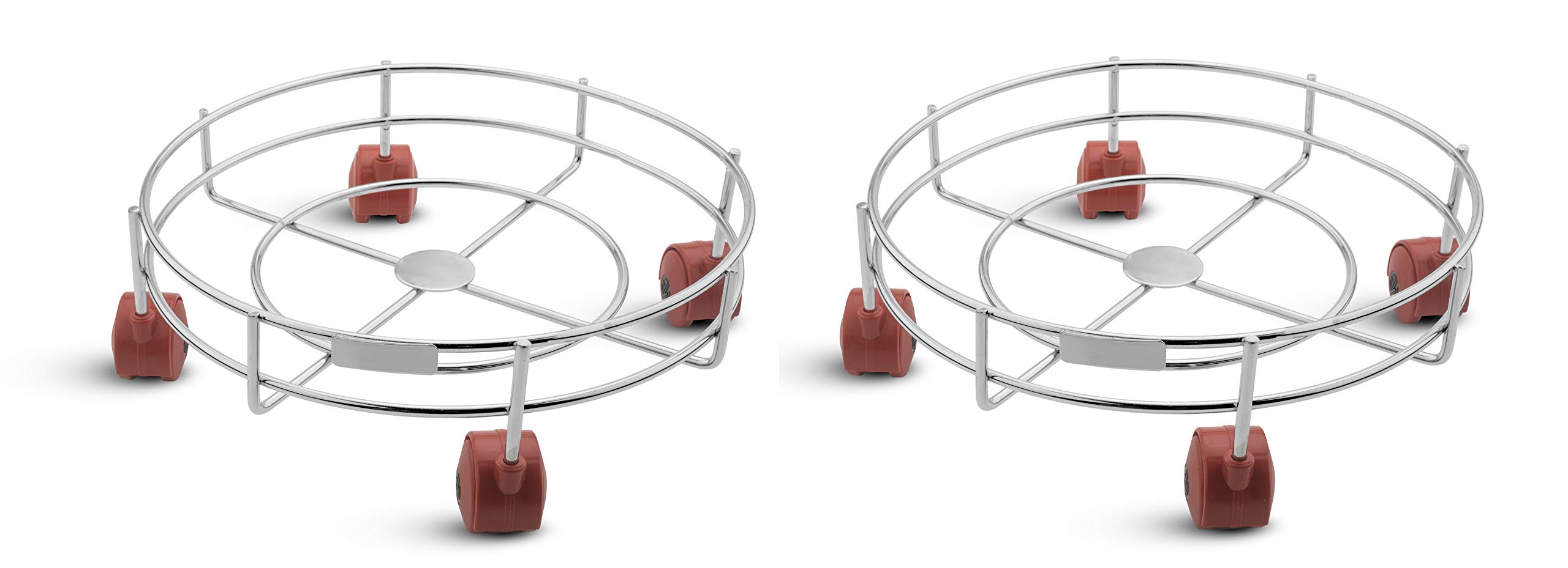 Dew Mat Stainless Steel Gas Cylinder Trolley With Virgin Plastic ...