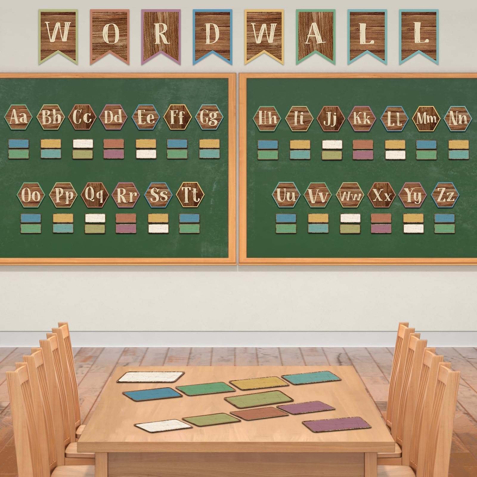 Mua Word Wall Classroom Bulletin Board Set Classroom Alphabet Letters for Wall Alphabet ...