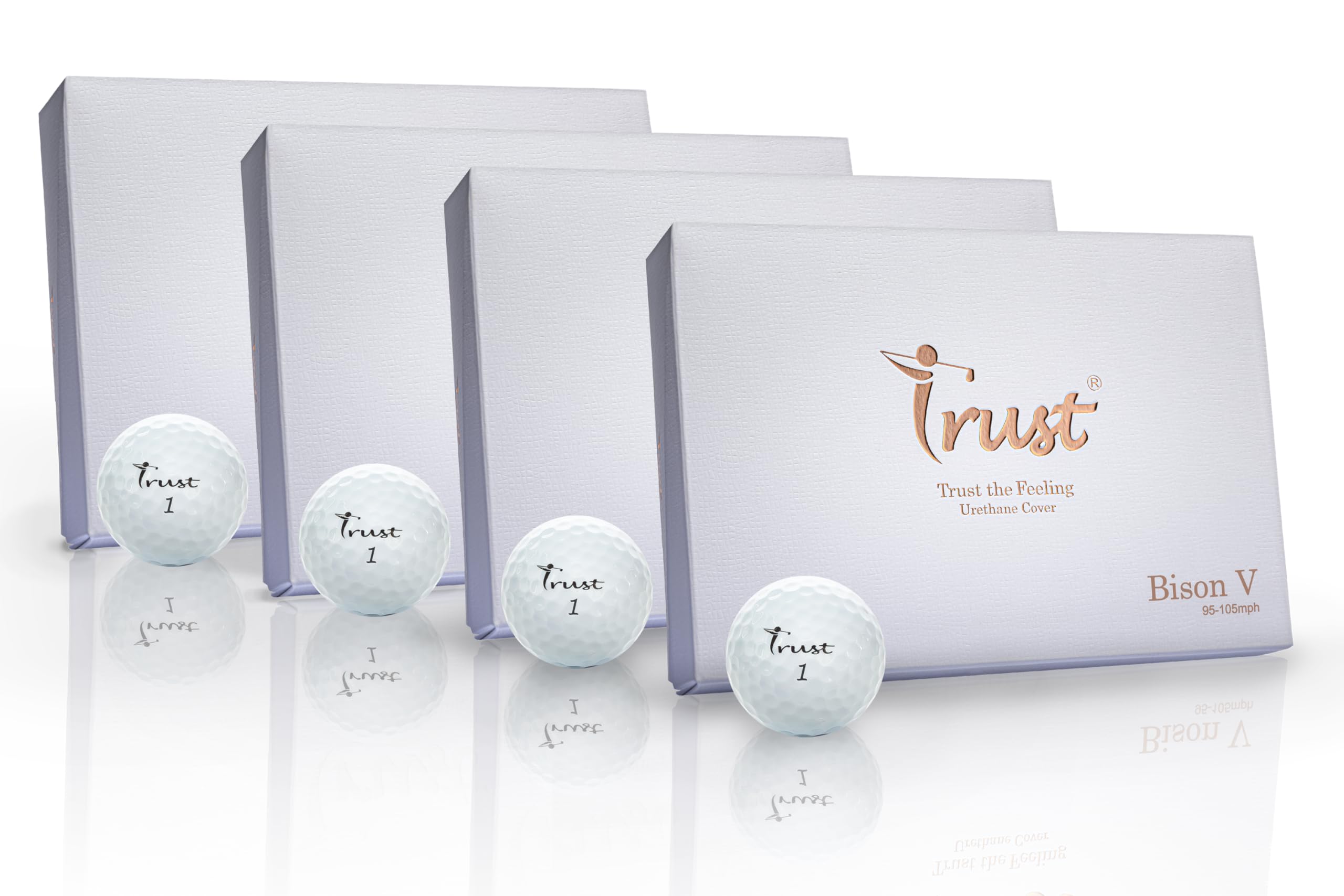 Trust Bison V Golf Balls, K8 Model, Designed to Help Golfers Break 90, K8 Reactive Core with ...