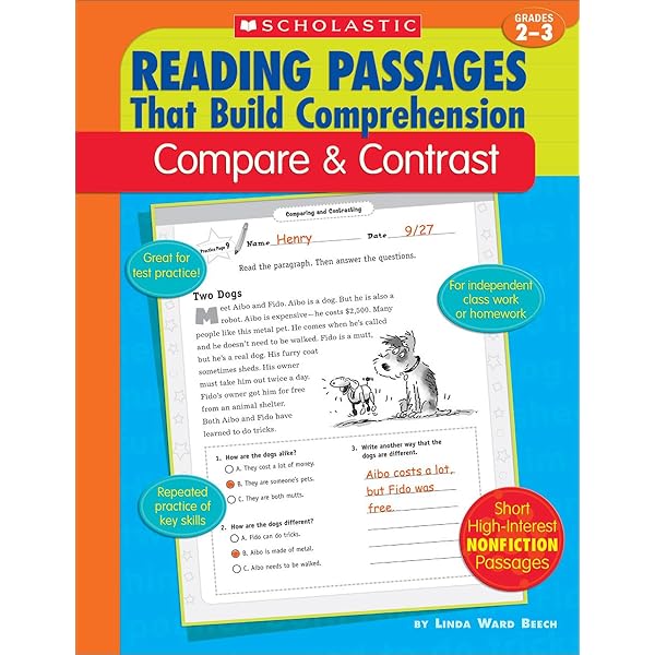Compare And Contrast Reading Passages 3rd Grade Free Free 3rd Grade