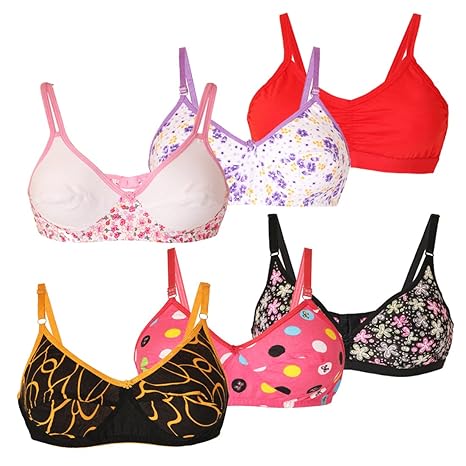 Buy LIME Fashion of 6 Bras Combo for Women's (B, 34) at Amazon.in
