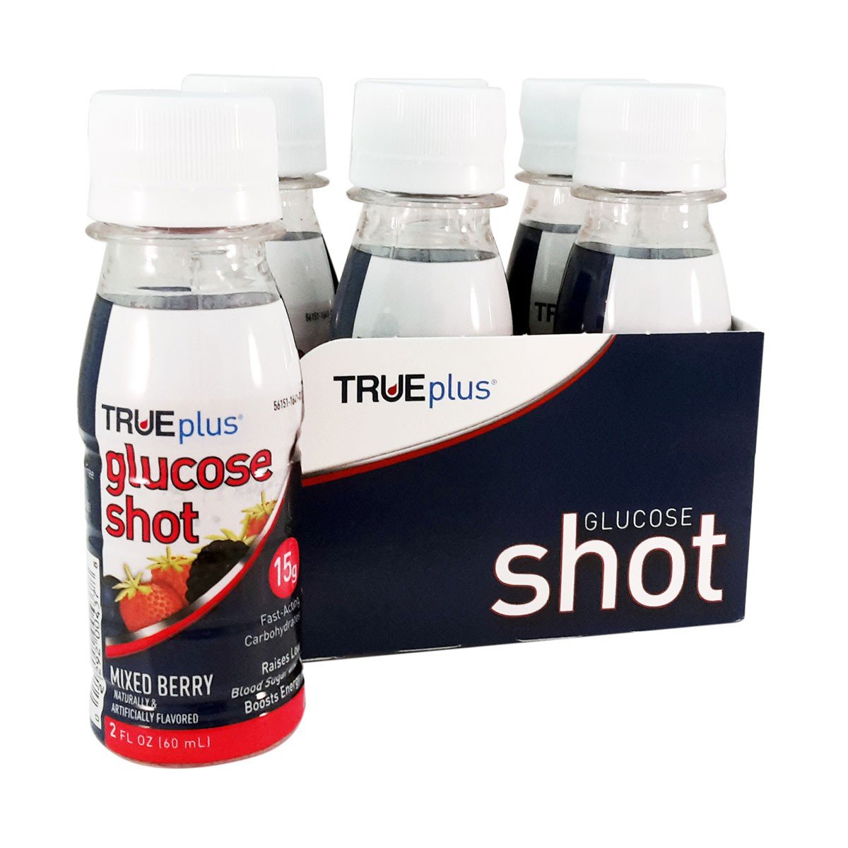 Amazon.com: True Plus Glucose Liquid Shots Mixed Berry Flavor 2oz - 18 ...