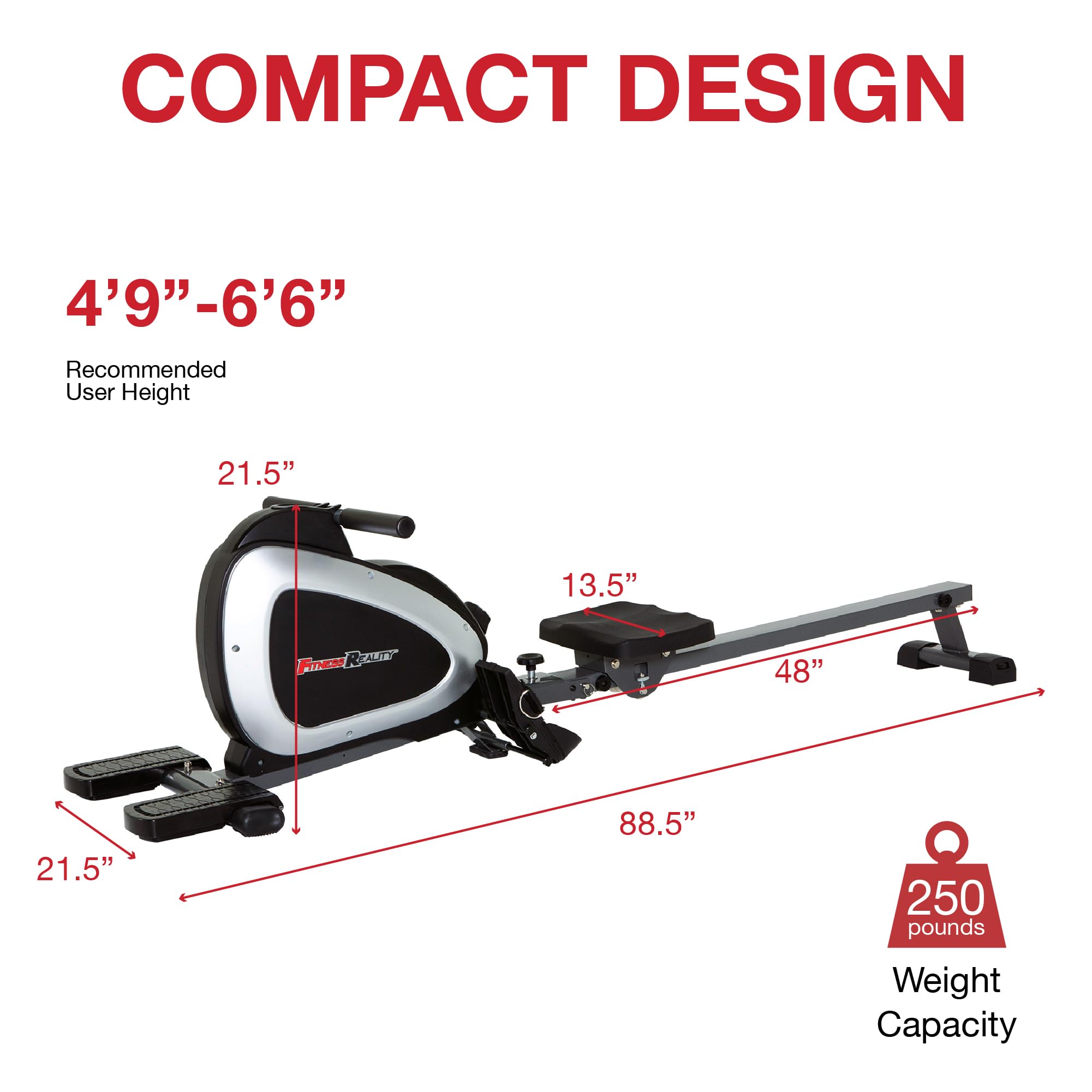 Mua Fitness Reality Magnetic Rowing Machine with Bluetooth Workout ...