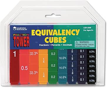 Amazon.com: - Fraction Tower Activity Set, Math Manipulatives, for ...