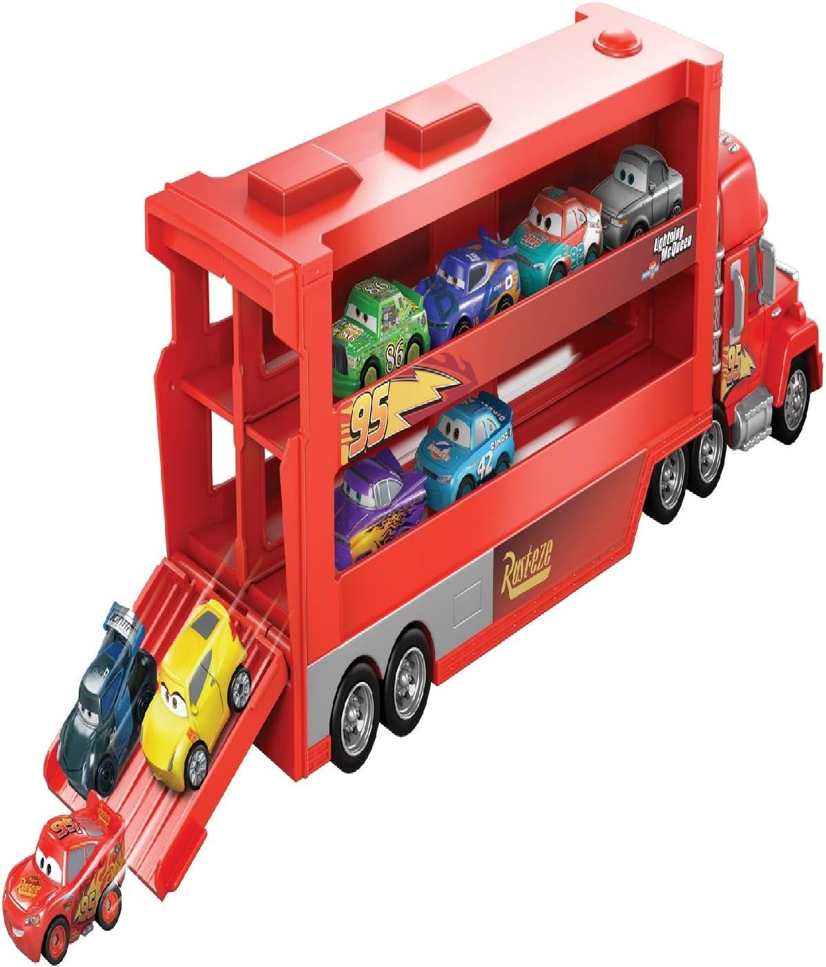 Disney and Pixar Cars Disney and Pixar Cars Minis Transporter With ...
