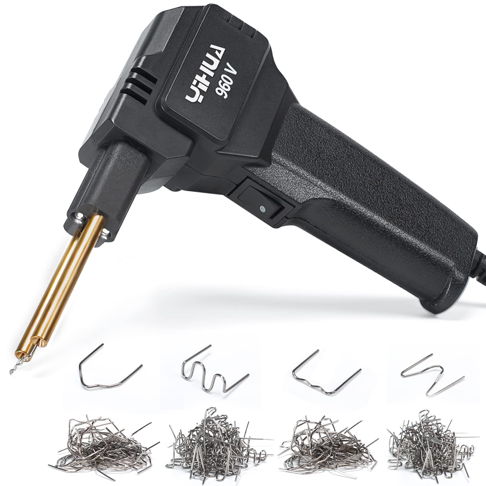 YIHUA 960-V Portable Plastic Welding Kit Hot Stapler with LED Light ...