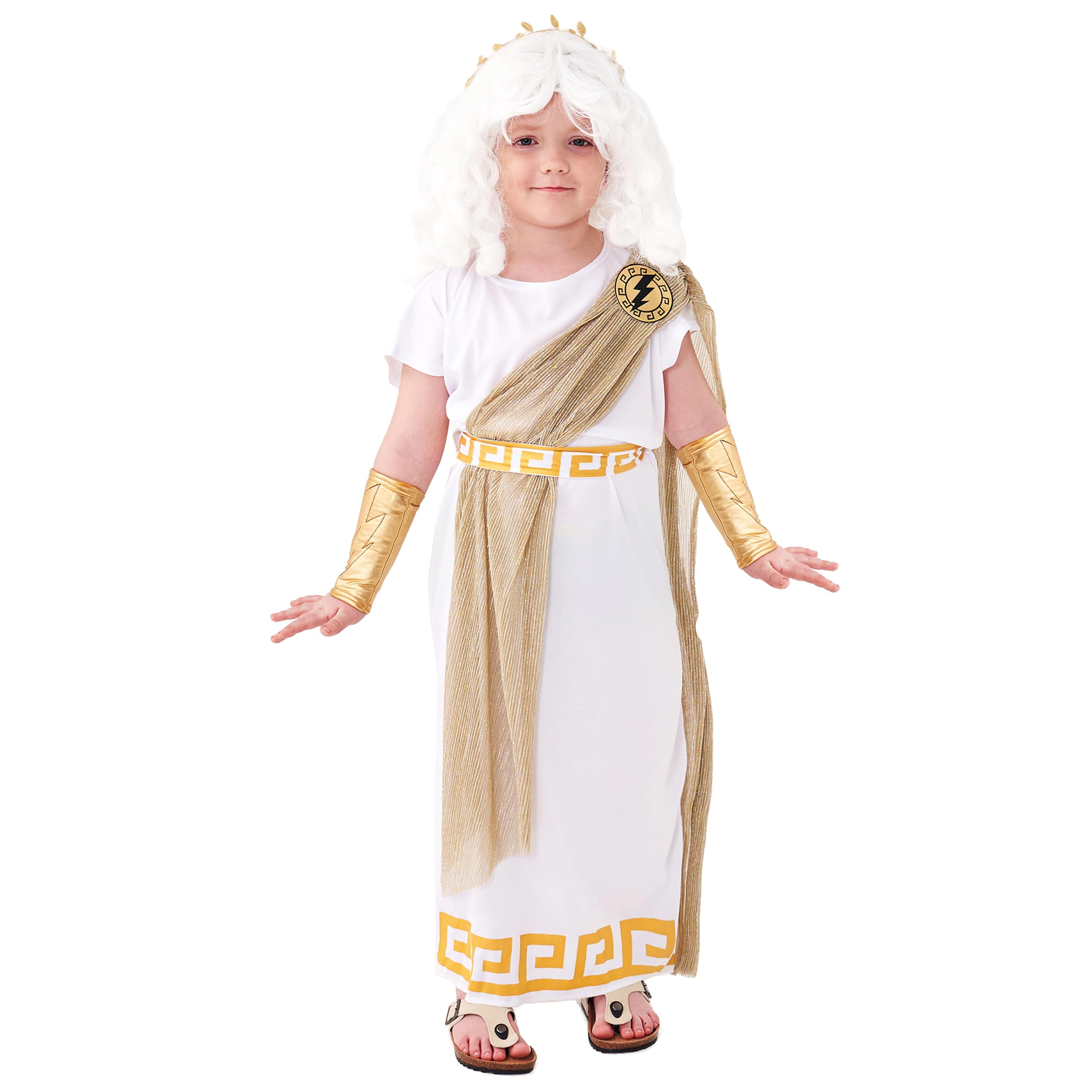 Kosgraiy Kid Zeus Costume,Greek God Costume Kid,Ancient Greek Zeus ...