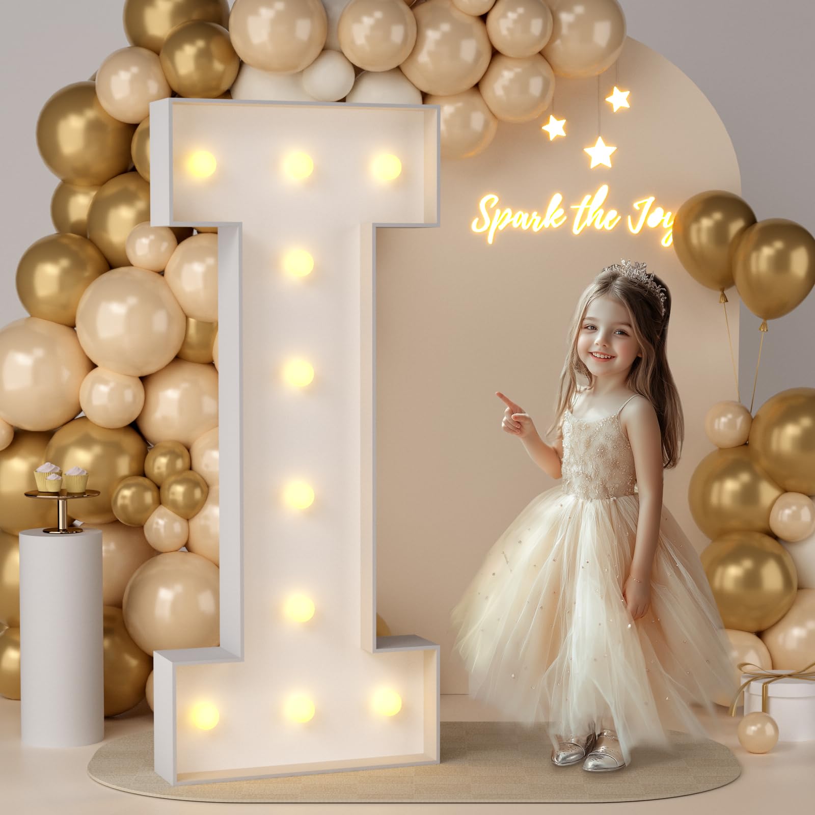 JoyMuse 4FT Marquee Light Up Letters,Large Marquee Letters 4 Feet Tall ...